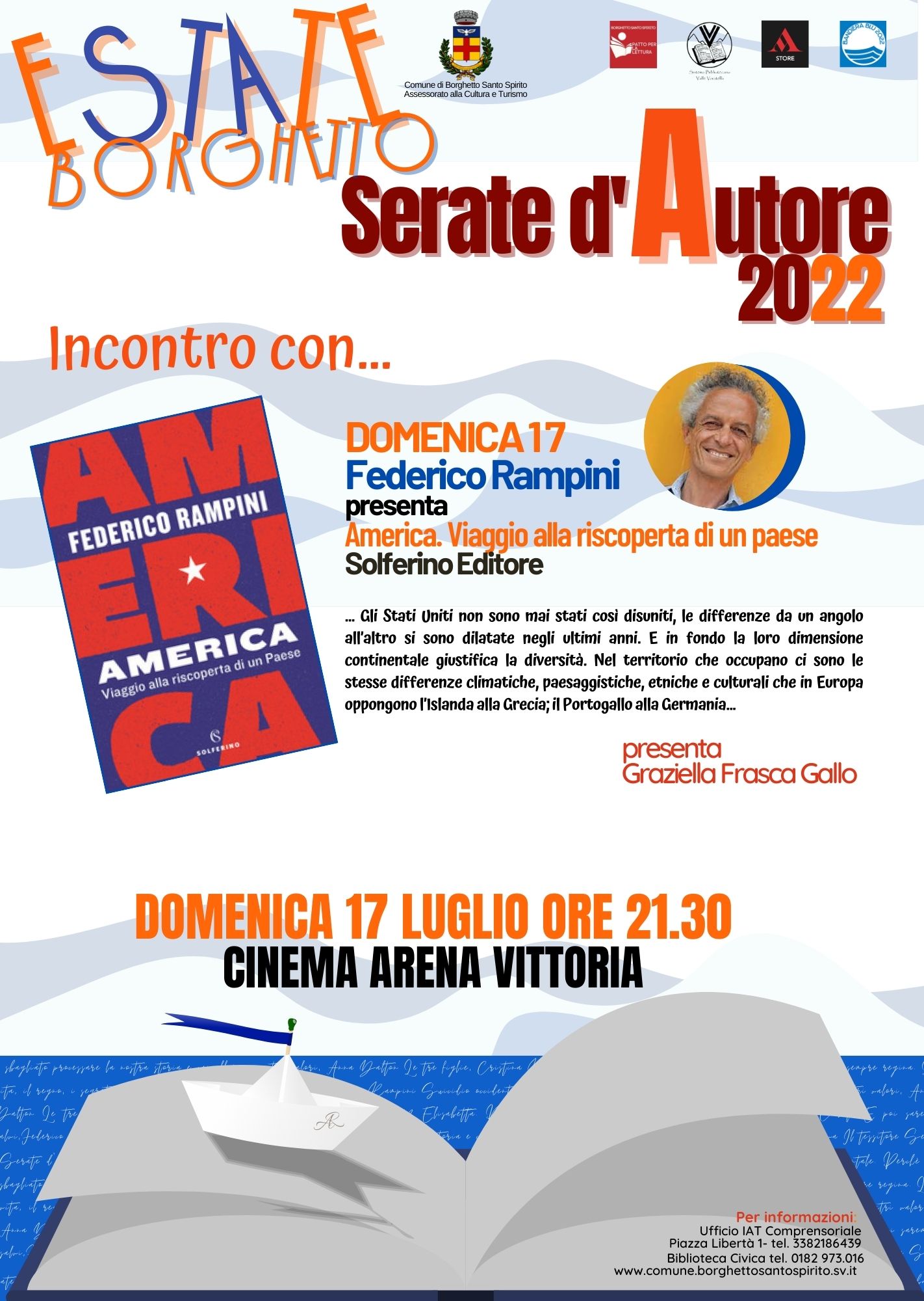 Borghetto S.Spirito, a "Serate d'Autore" ospite il giornalista Federico ...