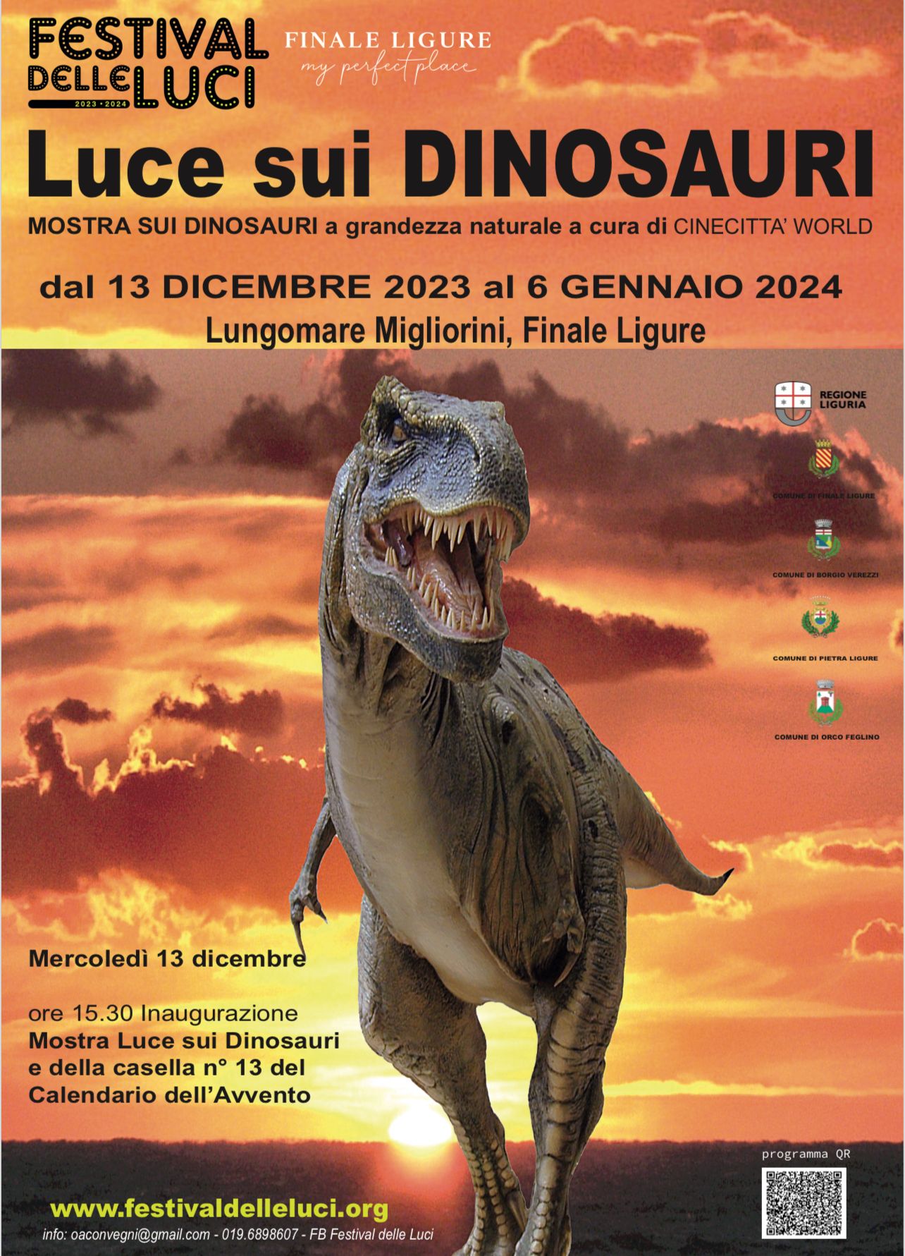 Finale Ligure, mercoledì inaugura la mostra "Luce sui Dinosauri" - 104 News